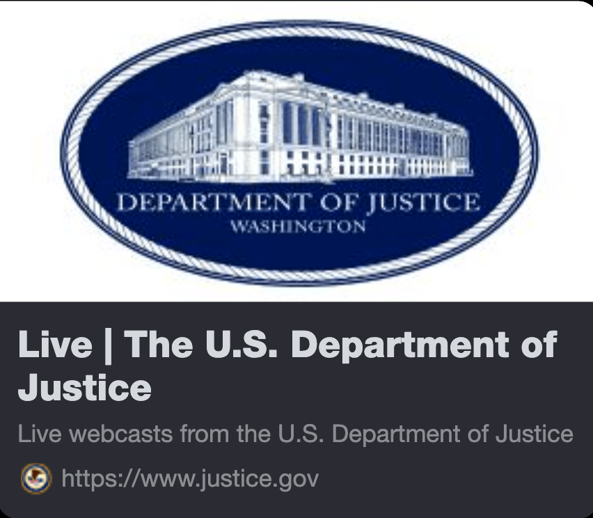 DOJ Press Conference LIVE IN FIVE | EU | Before It's News